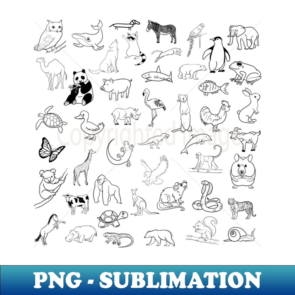 Many different stick figure animals - High-Quality PNG Subli - Inspire ...