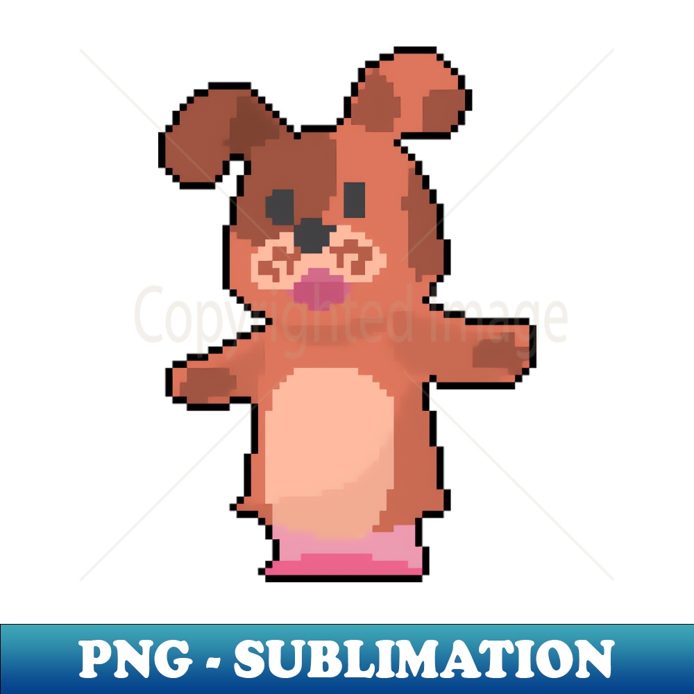 Paw-some Pup Pixel Art Dog Design for Fashionable Attire - P - Inspire ...