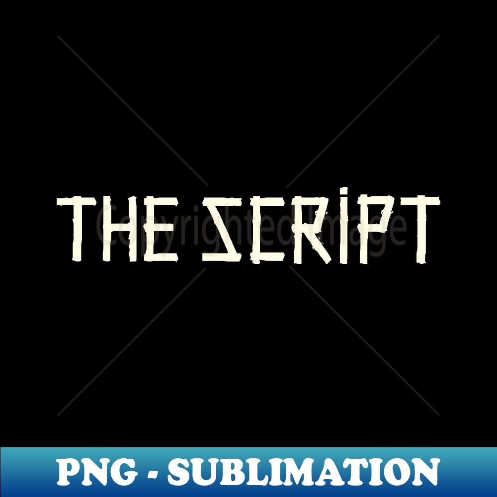 The Script - Paper Tape - Signature Sublimation PNG File - C | Inspire Uplift