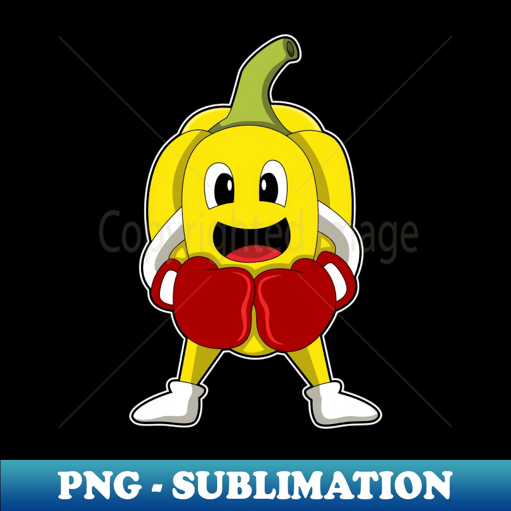 Pepper as Boxer with Boxing gloves - High-Resolution PNG Sub | Inspire ...