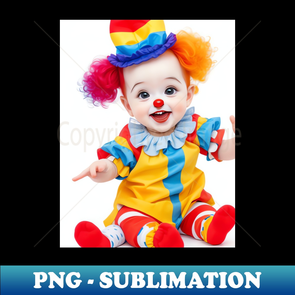 Baby Clown - High-Resolution PNG Sublimation File - Perfect | Inspire ...