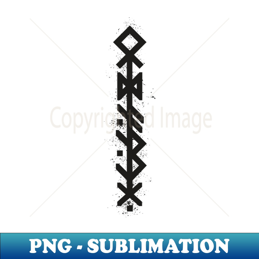 ODINS SPEAR - Black Bind Rune Design INK SPLAT - Exclusive S | Inspire ...