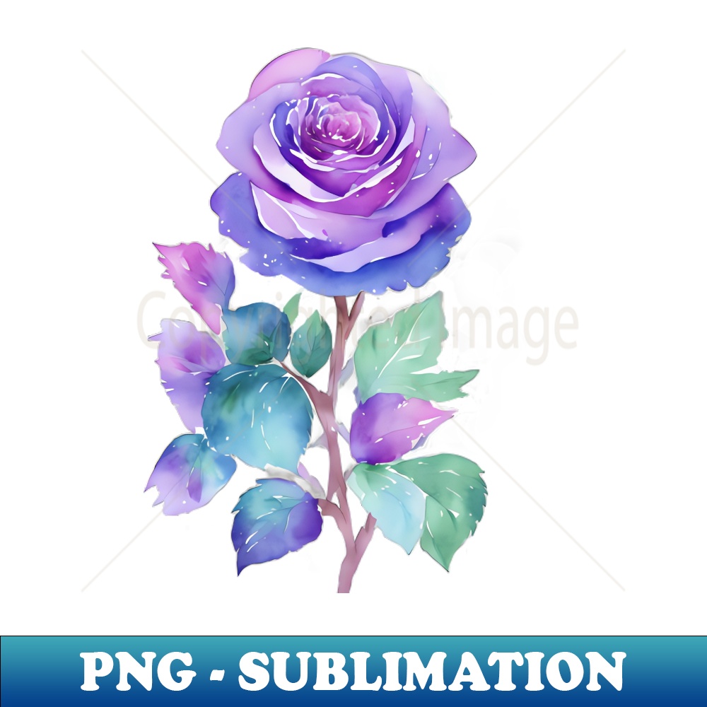 Purple Rose - Aesthetic Sublimation Digital File - Unleash Y - Inspire Uplift