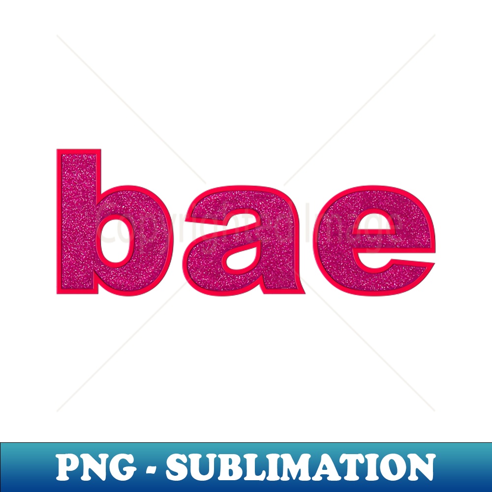 Bae in Red Glitter - PNG Transparent Digital Download File f | Inspire ...