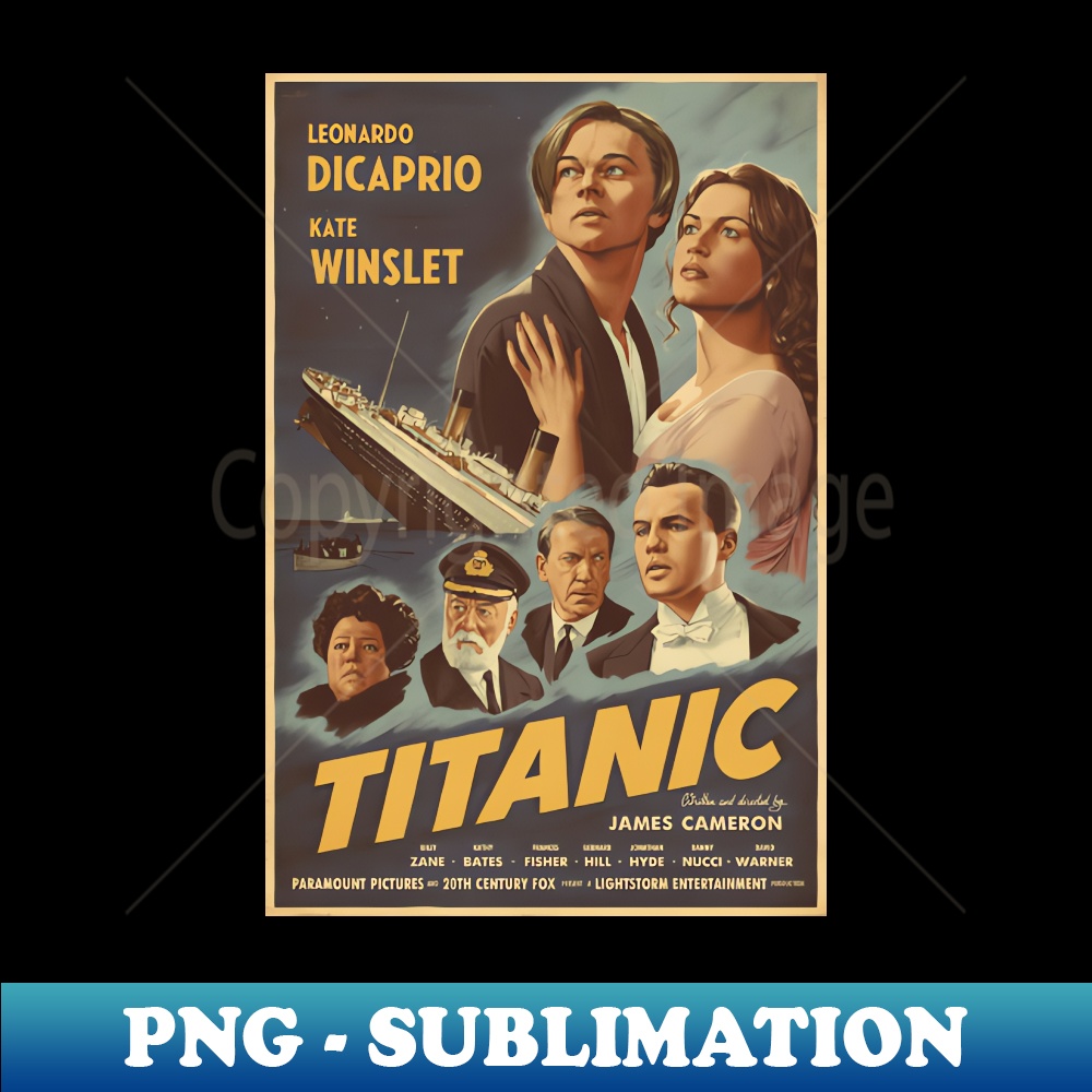 Titanic - PNG Transparent Digital Download File for Sublimat | Inspire ...