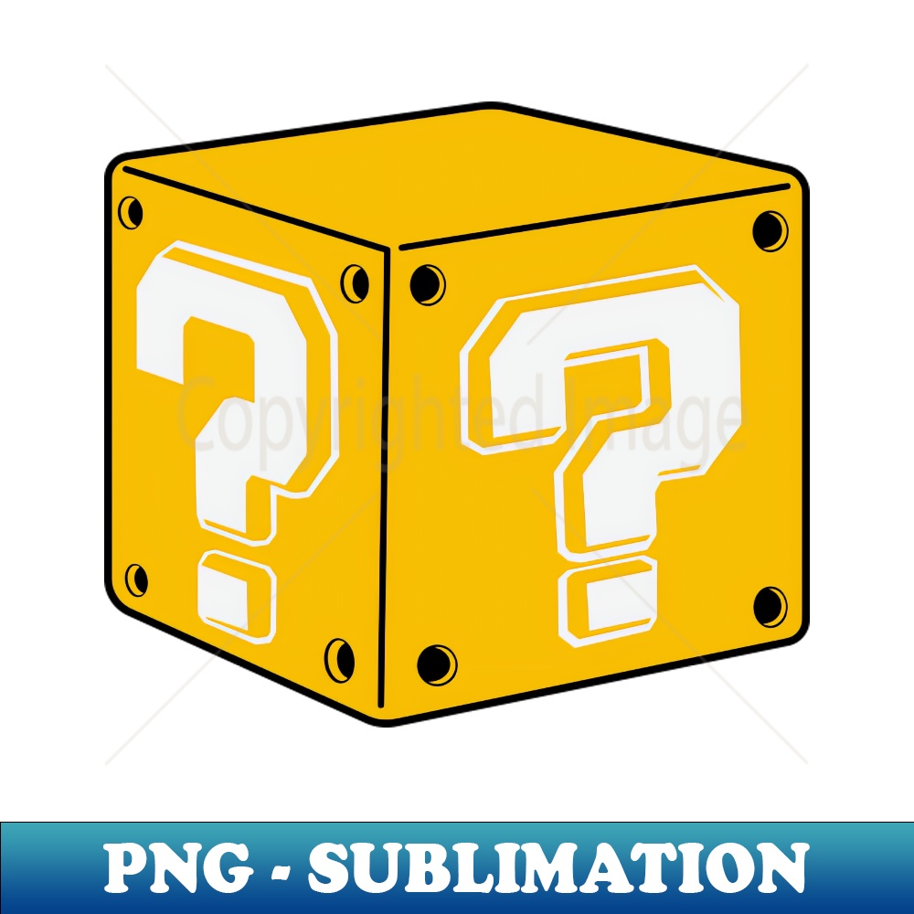 Cube Question Mark Yellow - PNG Transparent Sublimation Desi - Inspire ...