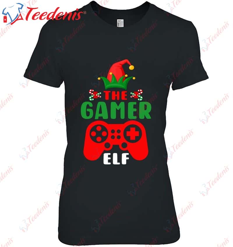 Christmas Elf Gamer Controller Boys Kids Teens Gaming Xmas S | Inspire ...