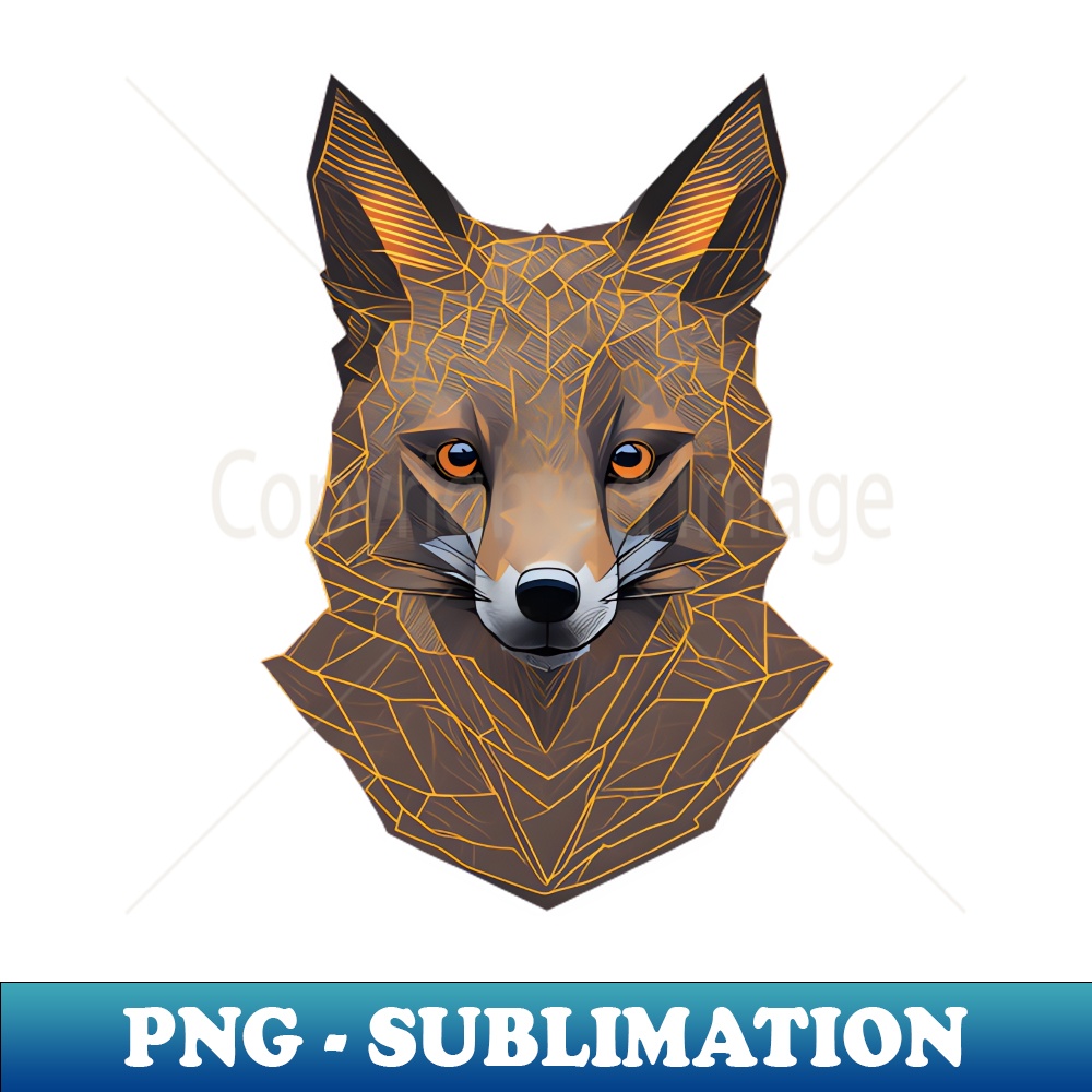 Minimalistic Fox Simple Design Fox Geometric Fox Origami Fox | Inspire ...
