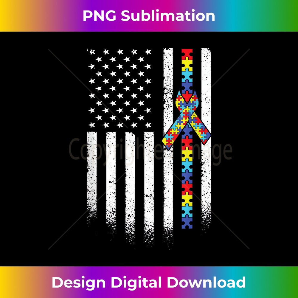 Autism American Flag Puzzle Autism Awareness Gift T- - Bespo | Inspire ...