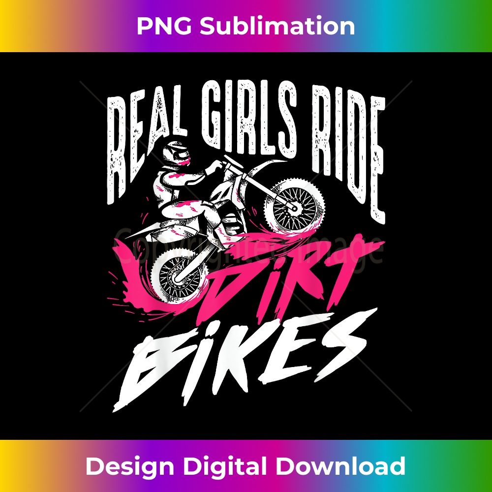 Cute Real Girls Ride Dirt Bikes Funny Motorbike Racer Gift | Inspire Uplift