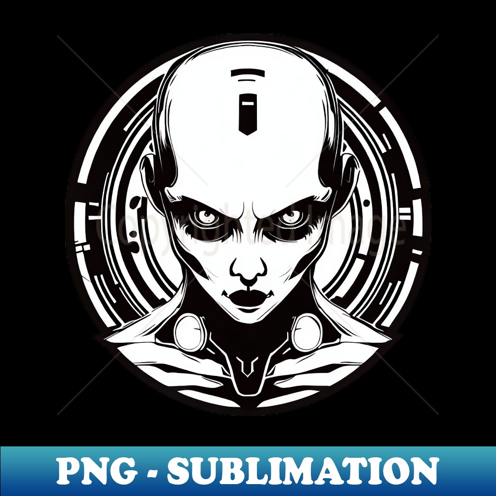 Awesome Cyberpunk Android Femal Cyborg - PNG Sublimation Di | Inspire ...