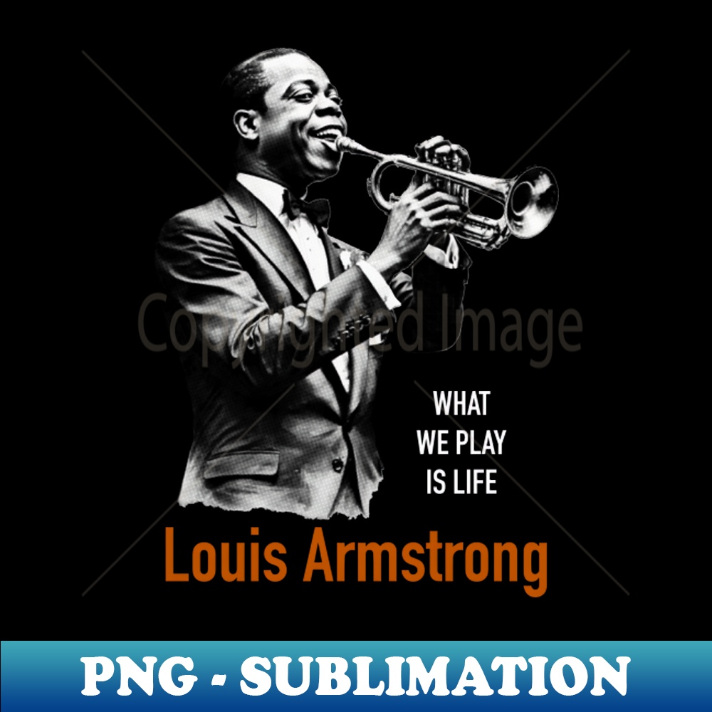 Louis Armstrong silhouette - Unique Sublimation PNG Download | Inspire ...