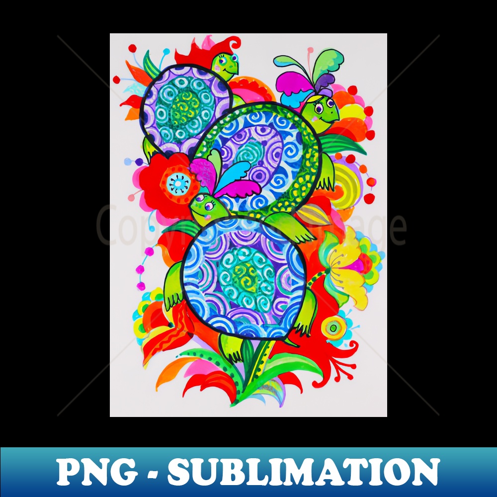 turtles - Aesthetic Sublimation Digital File - Boost Your Su | Inspire ...