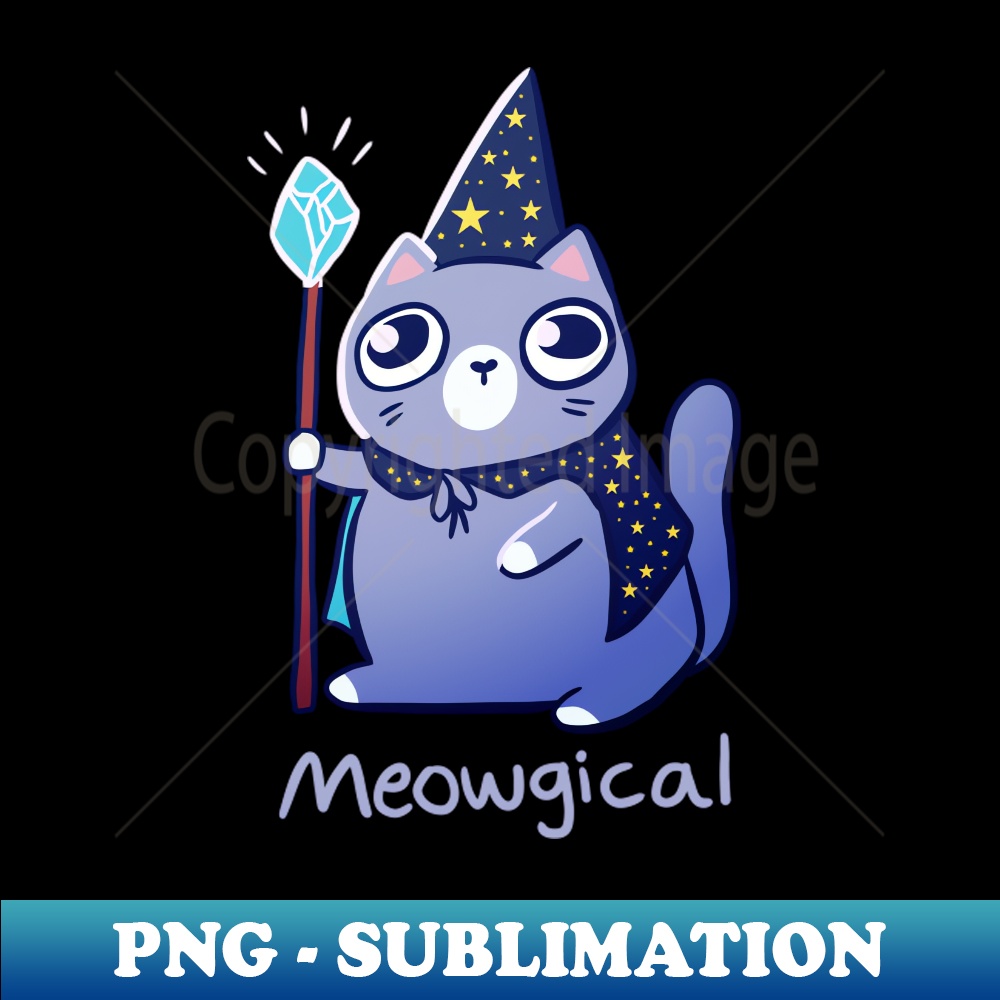 Magical cat - PNG Transparent Sublimation Design - Unleash Y | Inspire ...