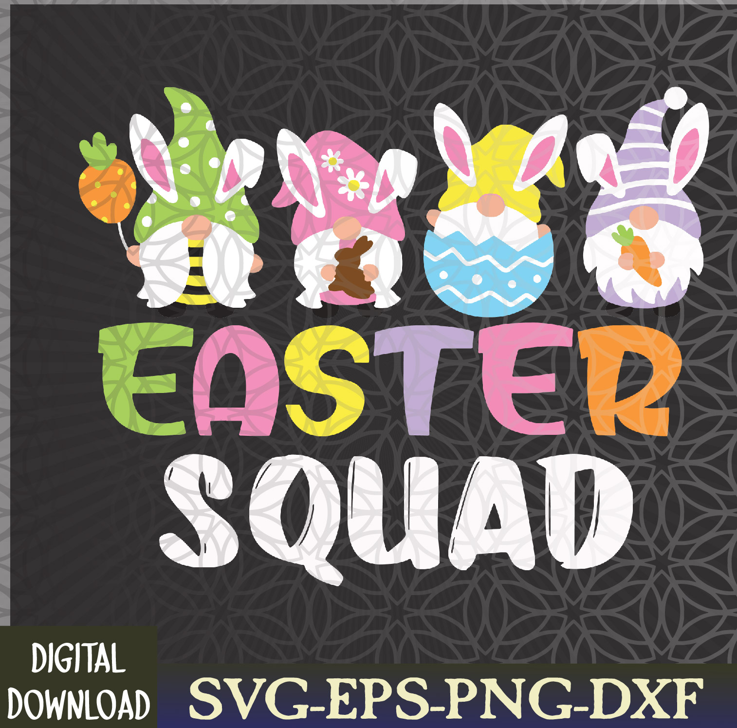 Easter Squad Svg, Eps, Png, Dxf, Digital Download | Inspire Uplift
