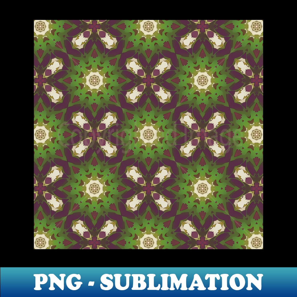 Purple Butterfly Wings Receding Green Snowflake Pattern - We | Inspire ...