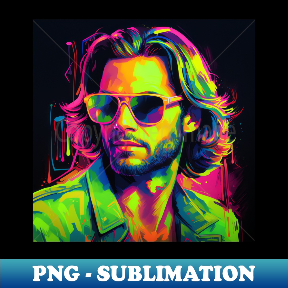 Neon Sam Winchester with sunglasses - PNG Transparent Sublim - Inspire ...