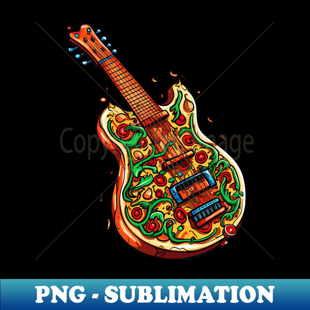 Pizza Guitar - PNG Transparent Digital Download File for Sub | Inspire ...