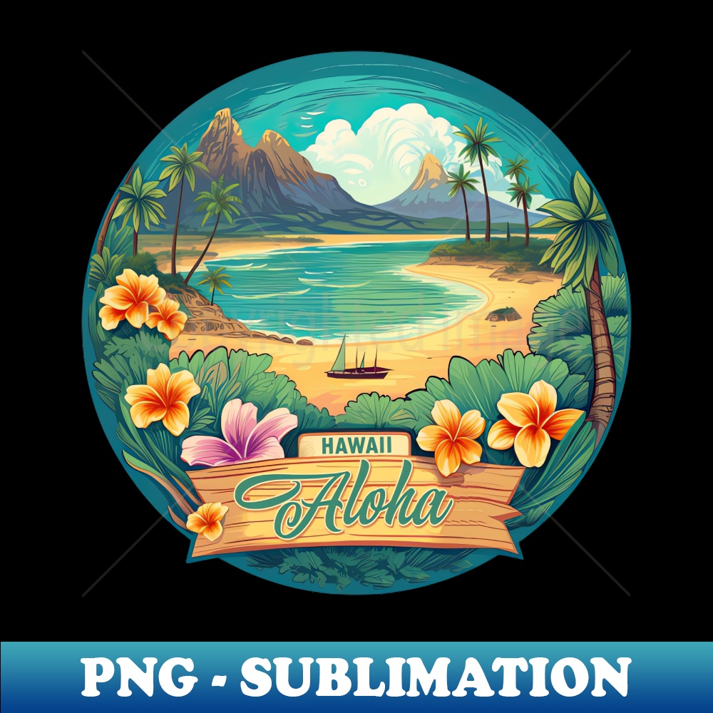 Hawaii Aloha from the Beach - PNG Transparent Sublimation Fi | Inspire ...