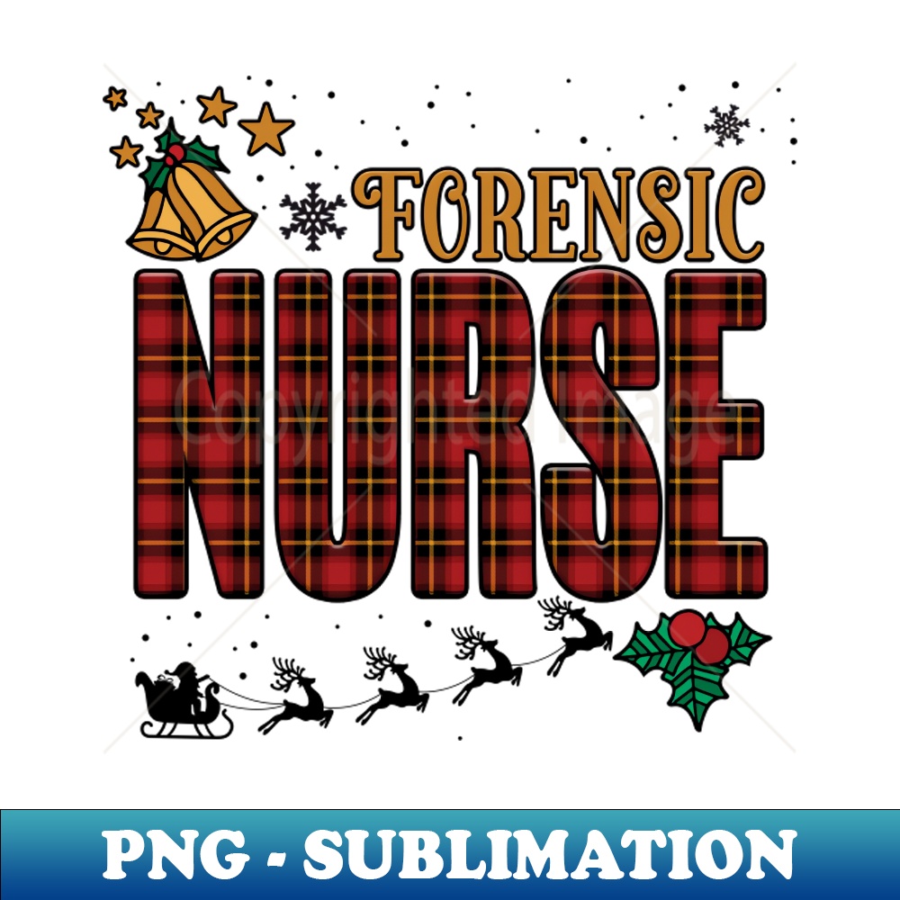 Forensic Nurse Christmas Buffalo Plaid - Premium PNG Sublima - Inspire ...