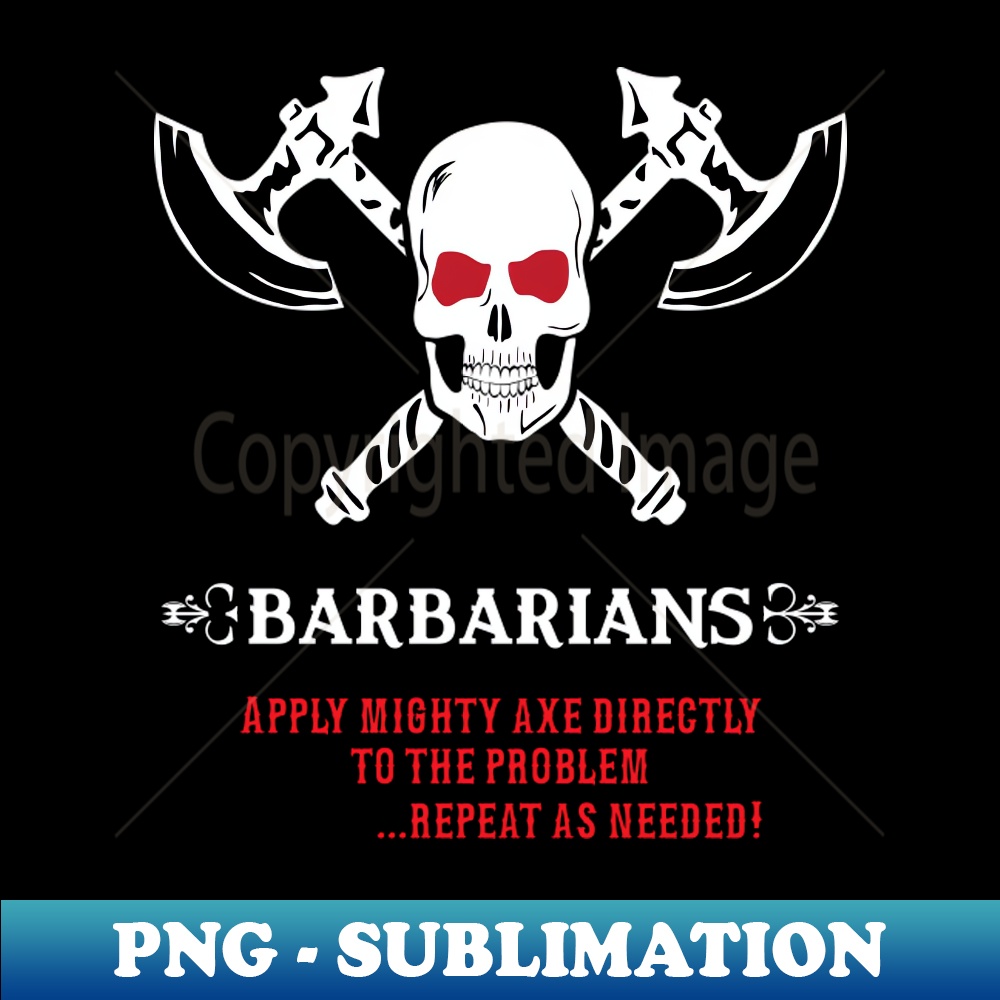 RPG Definition of Barbarians - Retro PNG Sublimation Digital | Inspire ...