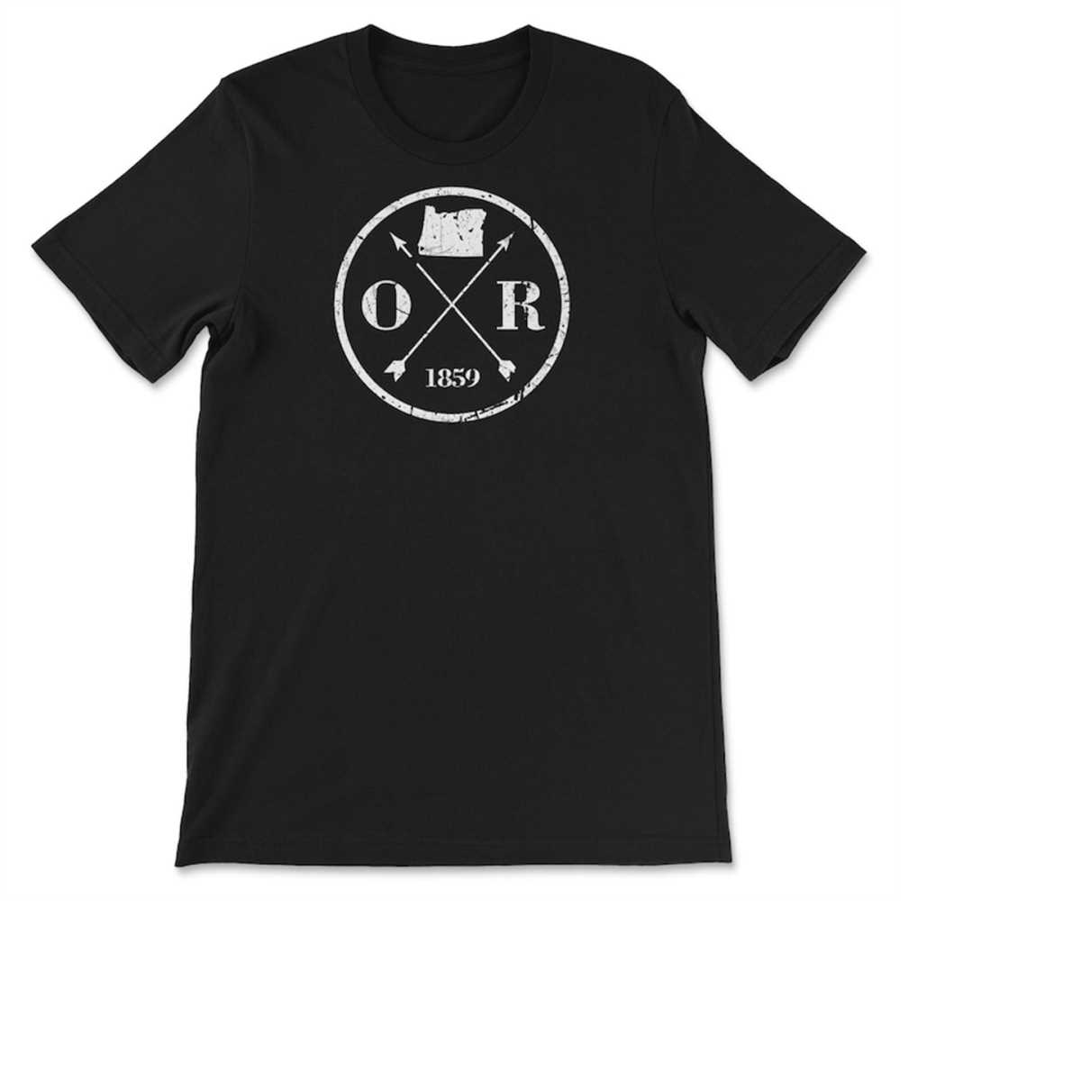 Vintage Oregon Founded Year Arrow Badge Outdoor Style T-shi | Inspire ...