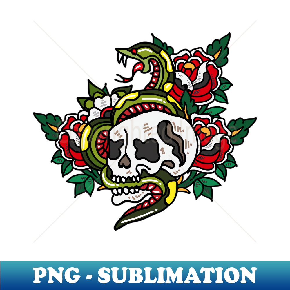 Skull And Snake - Signature Sublimation PNG File - Bold & Ey | Inspire ...