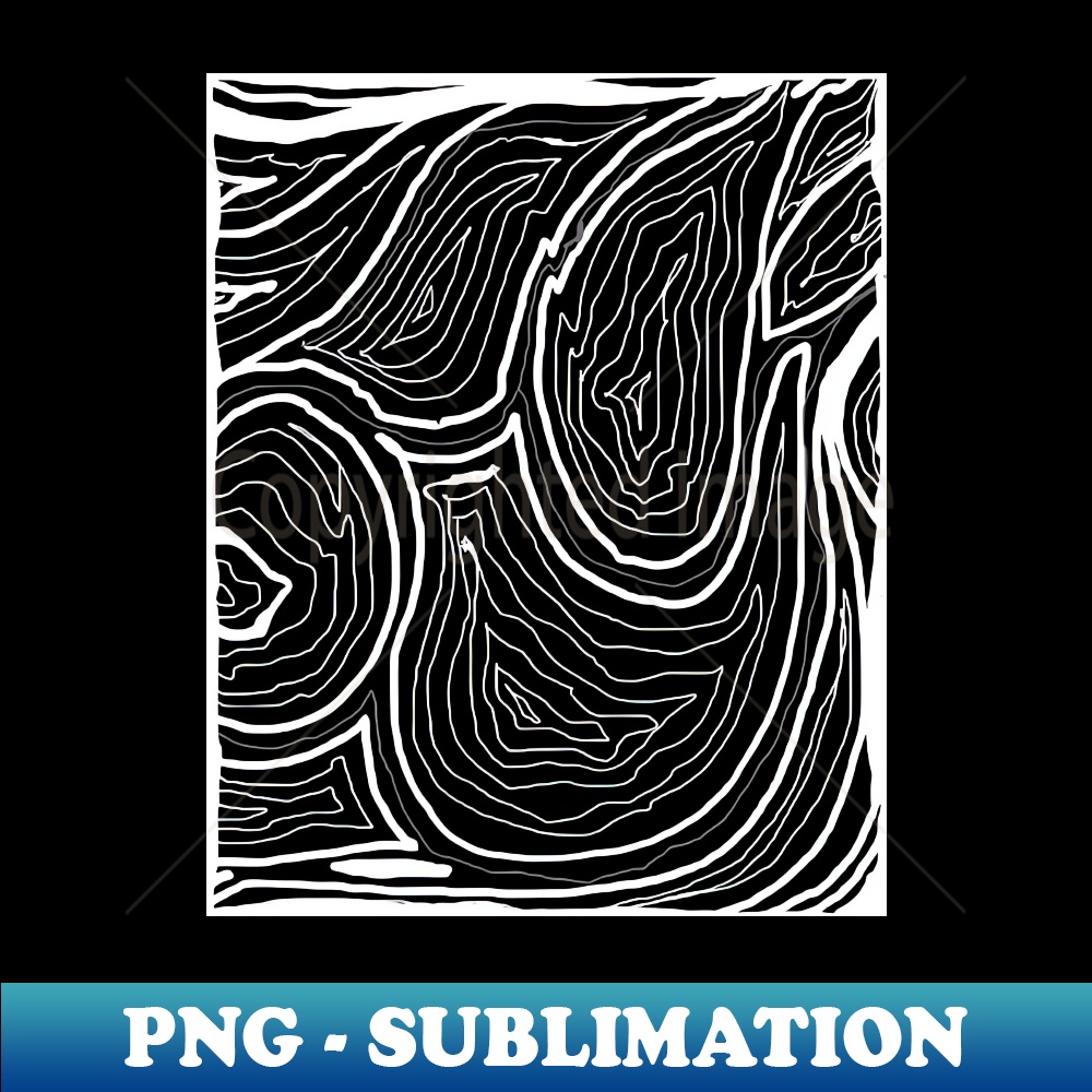 Swirl Flow Abstract Pattern in Black and White Classic - Dec | Inspire ...