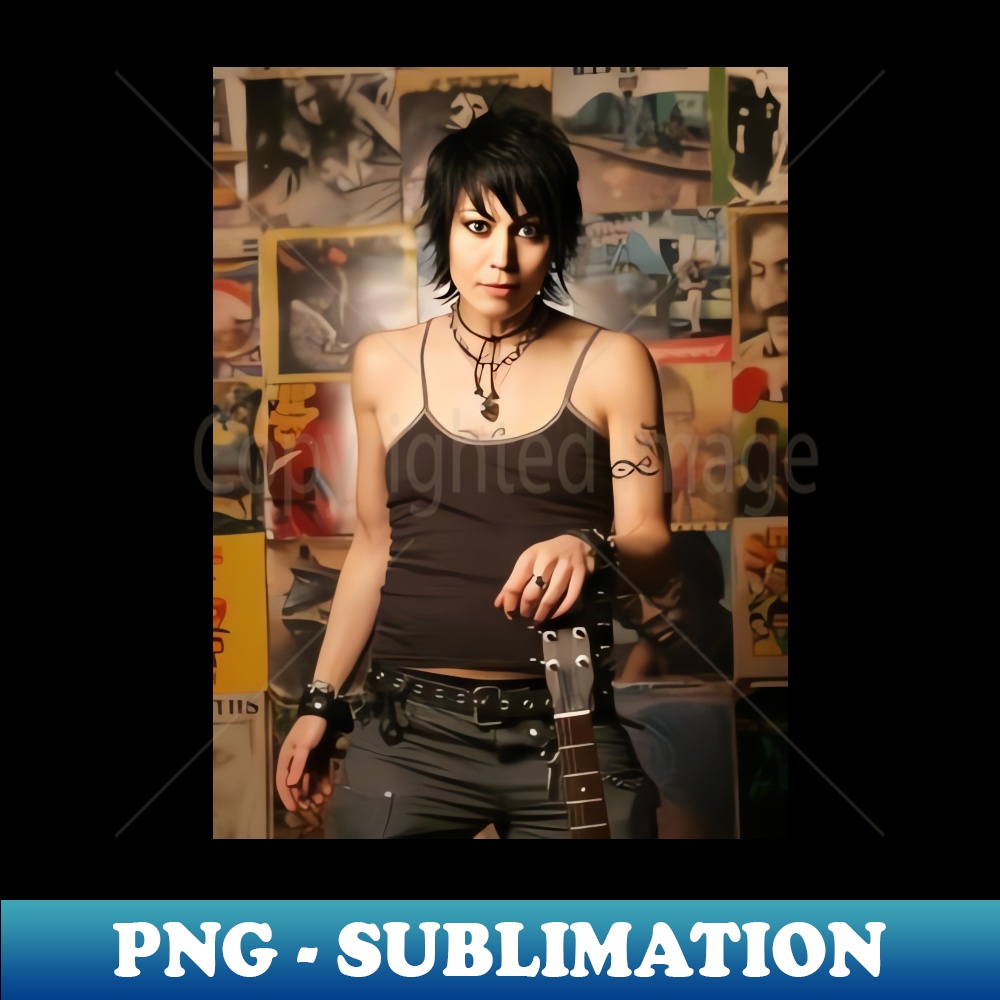 Retro Joan Jett - PNG Transparent Sublimation File - Revolut | Inspire ...