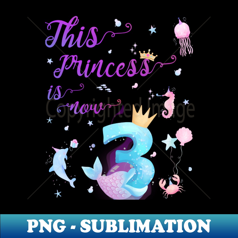 This Princess Is Now Three Years Old 3rd Girl Cute Birthday | Inspire ...