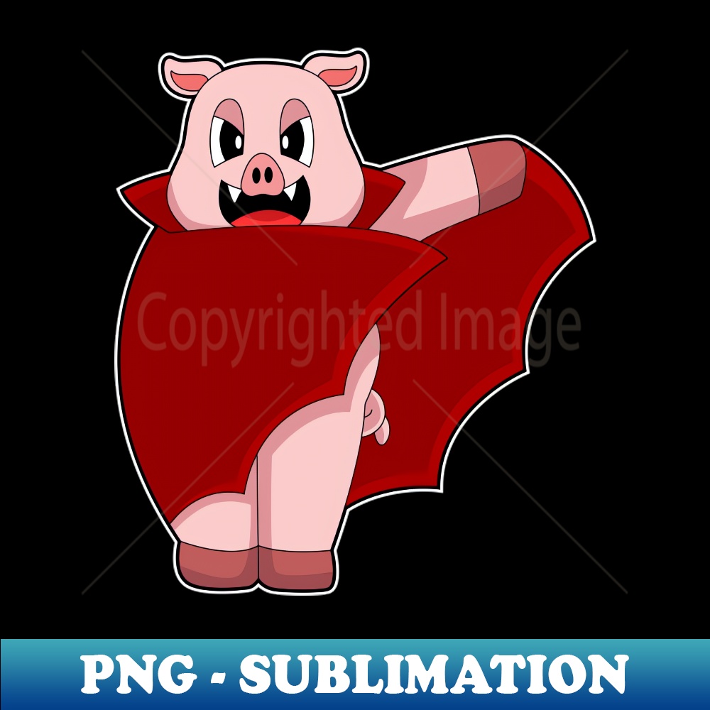 Pig Halloween Bat - Retro PNG Sublimation Digital Download - | Inspire ...