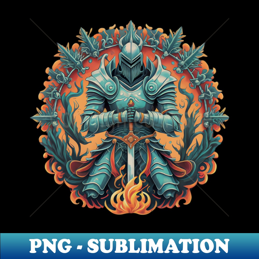 Medieval Knights Fiery Prayer - PNG Transparent Digital Down | Inspire ...