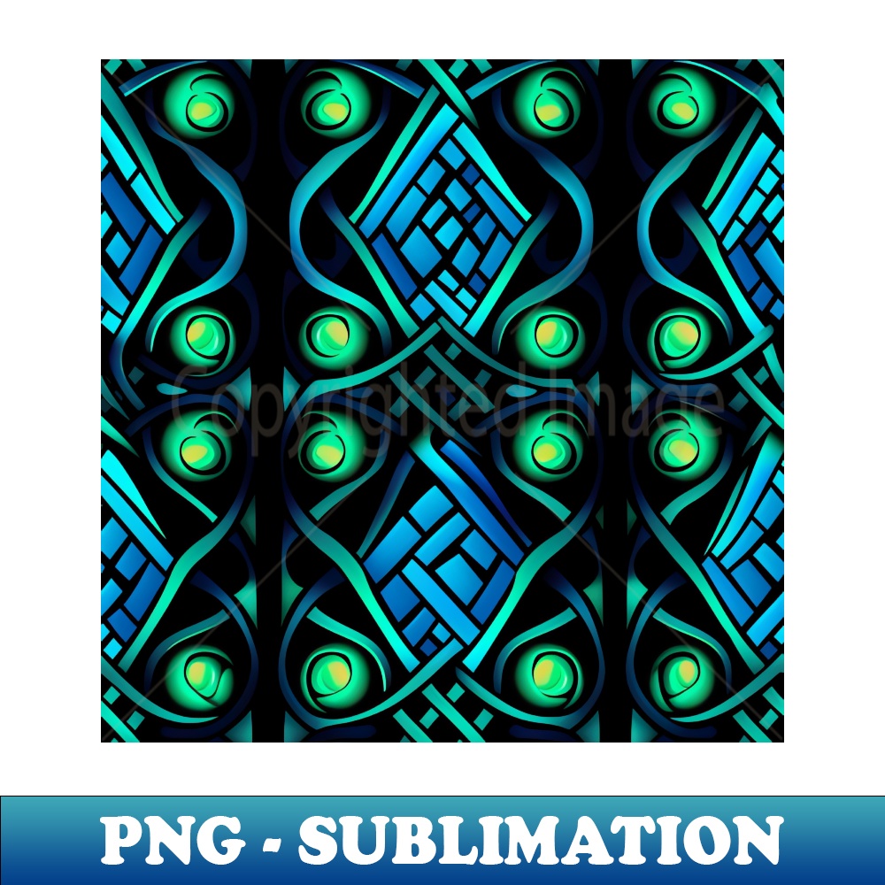 Retro Celtic Northern Lights Design - PNG Transparent Sublim | Inspire ...