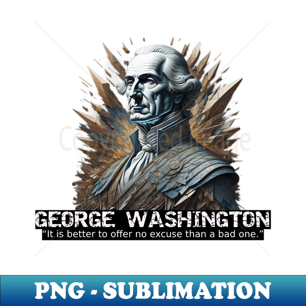Abstract Portrait of George Washington with Quote - Instant | Inspire ...