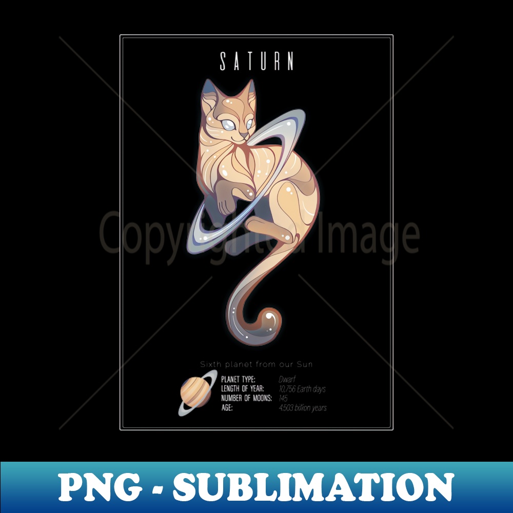 Saturn Cat - Creative Sublimation PNG Download - Enhance You | Inspire ...