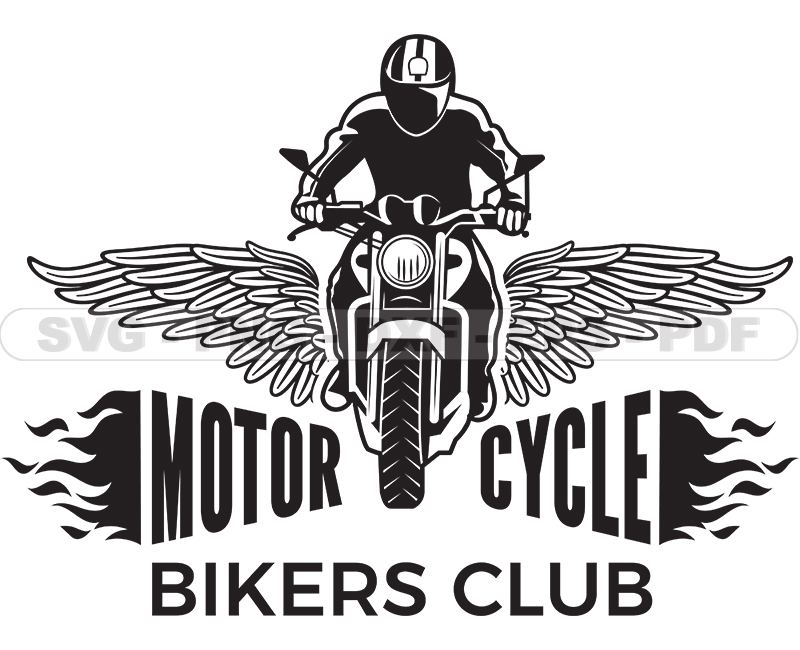 Motorcycle svg logo, Motorbike Svg PNG, Harley Logo, Skull | Inspire Uplift