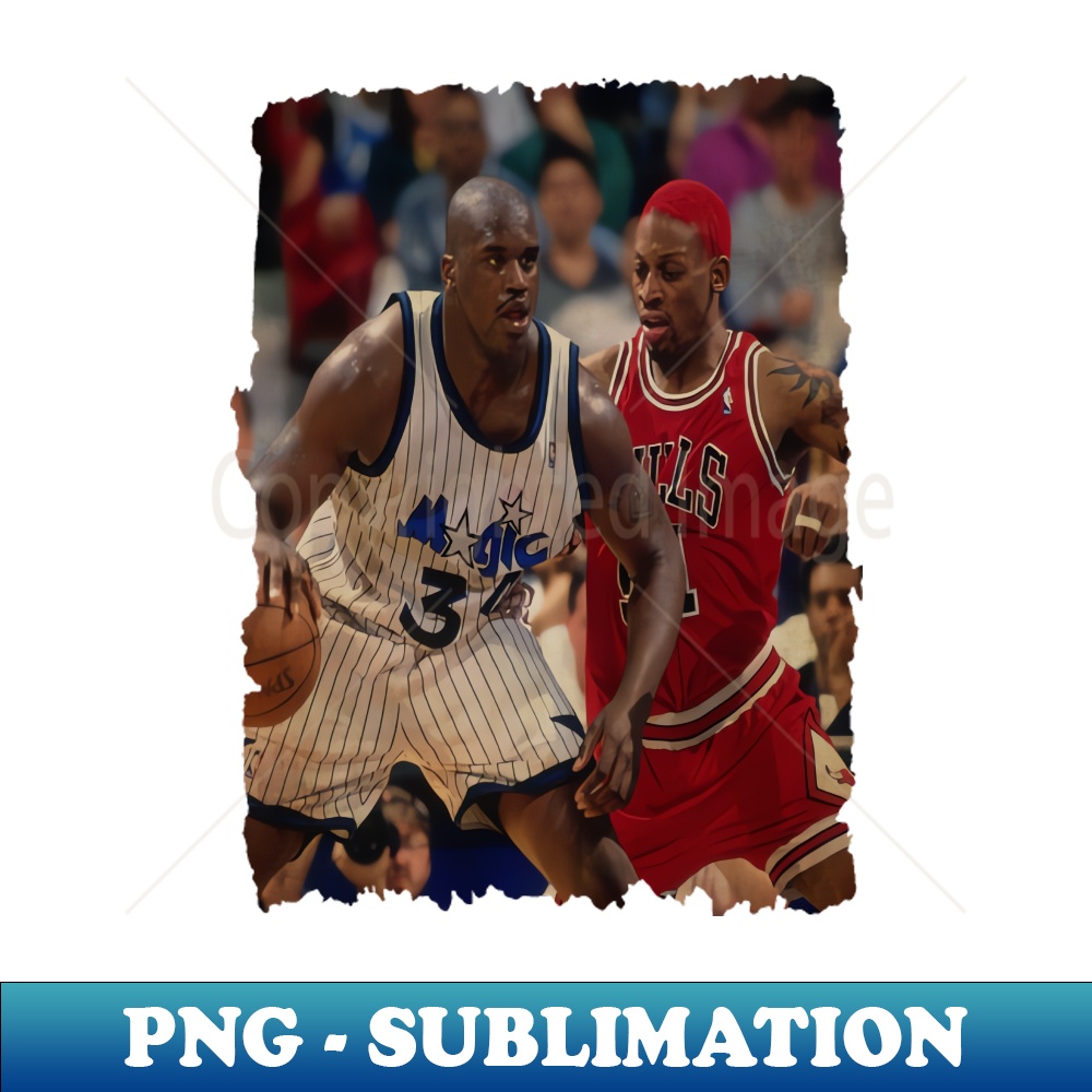 Shaquille Oneal Vs Dennis Rodman Nba Finals Vintage 2 Inst Inspire