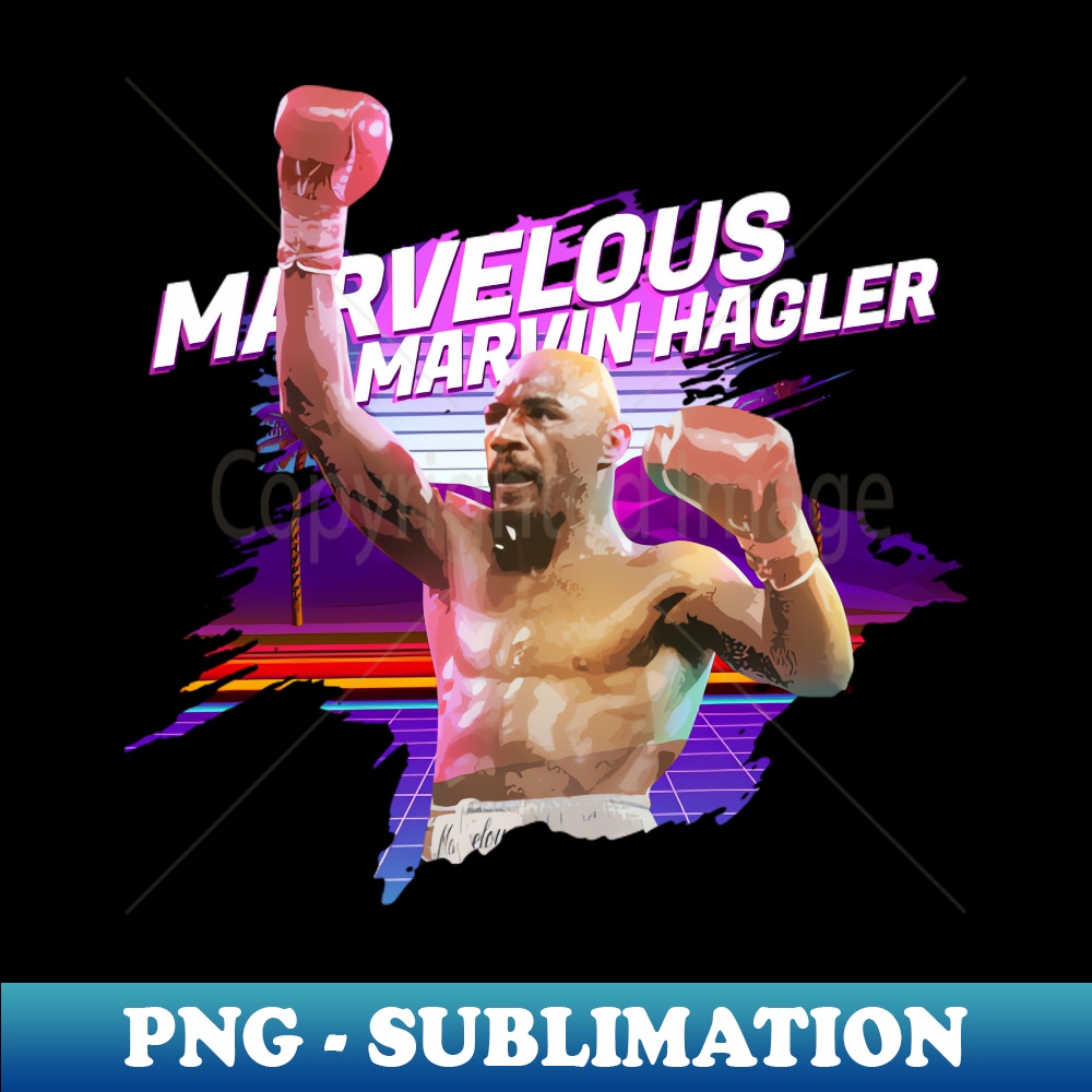 marvin hagler retrowave - PNG Sublimation Digital Download - | Inspire ...