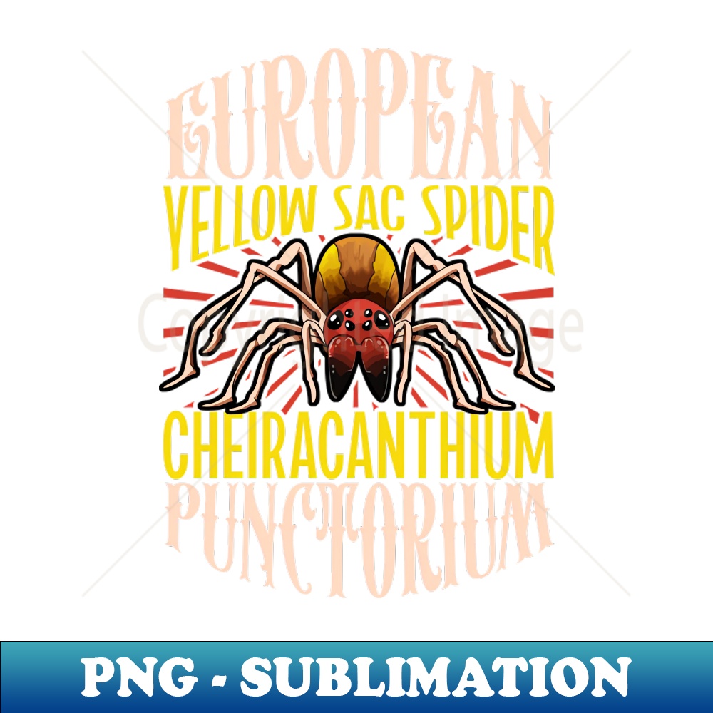 European Yellow Sac Spider - Vintage Sublimation PNG Downloa | Inspire ...
