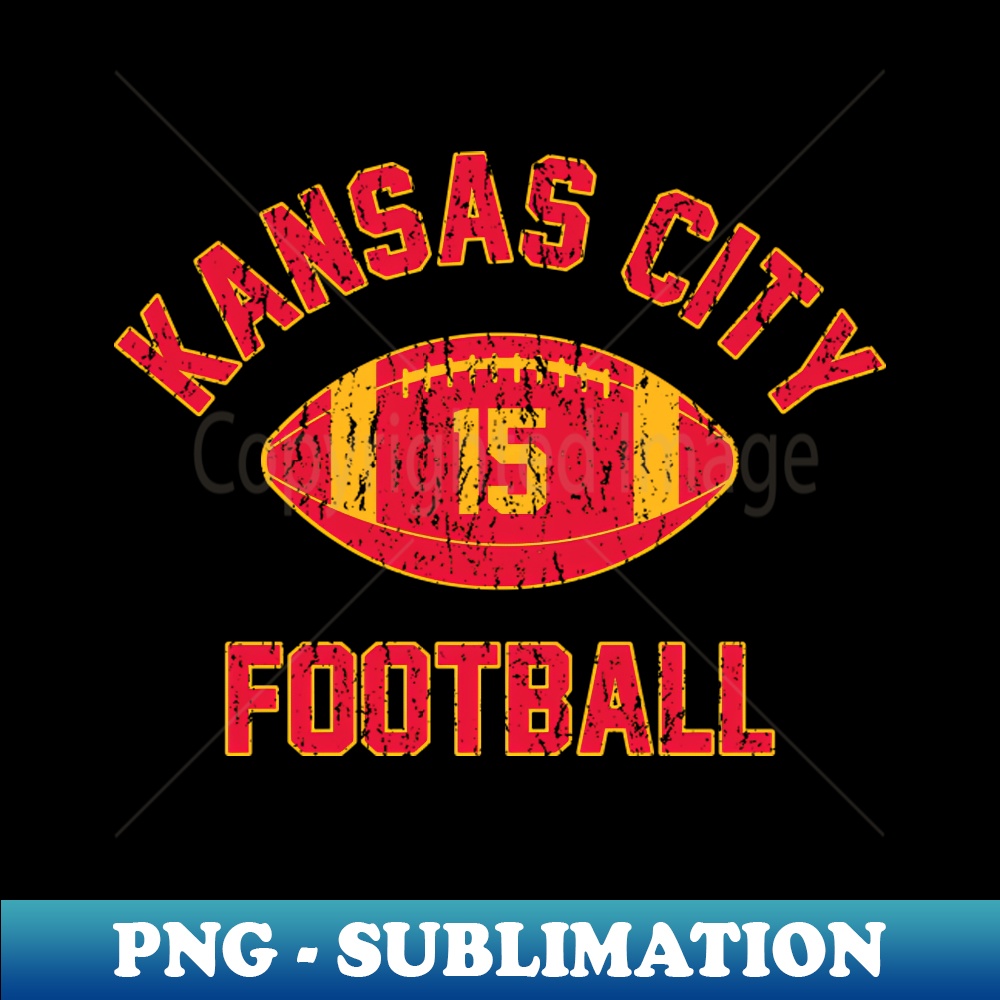 Retro Kansas City Football Distressed Logo - PNG Transparent | Inspire ...