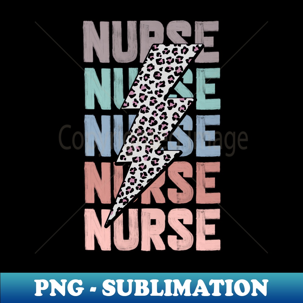 Nurse Lightning Leopard Nursing School Graduation - Modern S - Inspire ...
