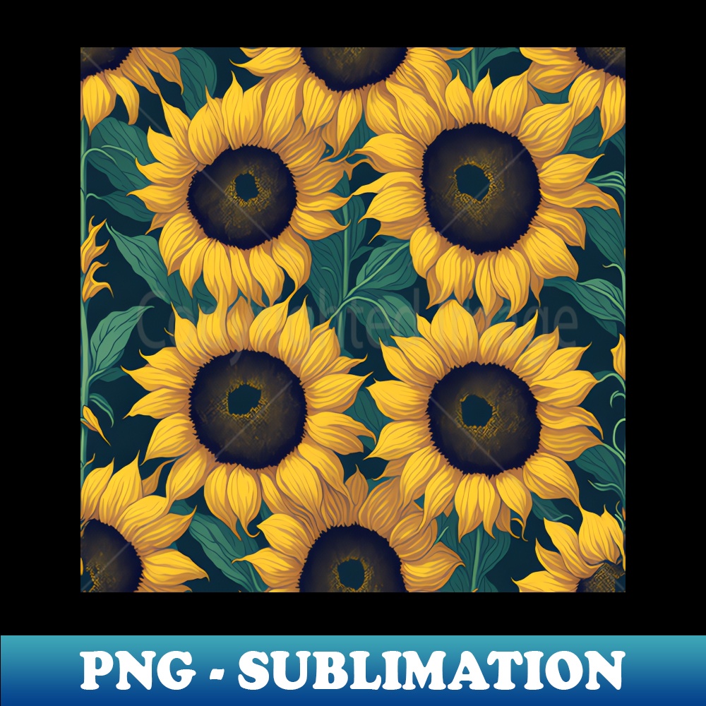 Sunflower Pattern For summer - Aesthetic Sublimation Digital | Inspire ...