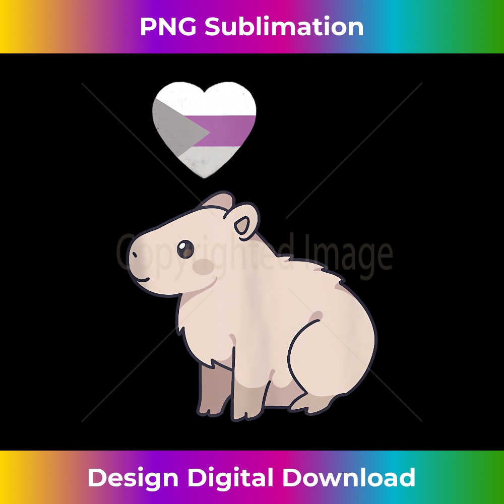 Demisexual Capybara LGBTQIA Pride Flag Anime Kawaii Heart Ta - Inspire ...