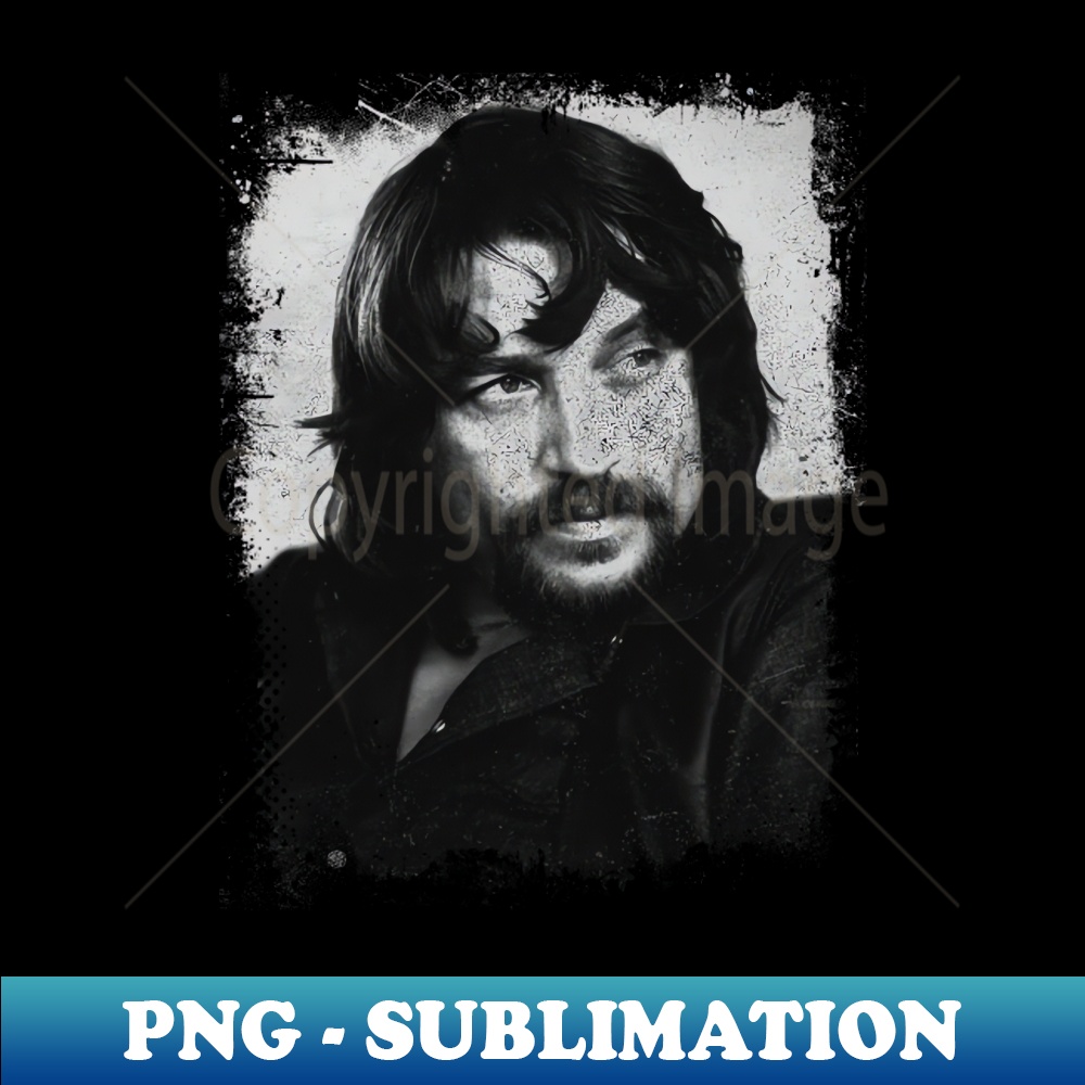 Waylon Jennings Distressed - Modern Sublimation PNG File - I | Inspire ...