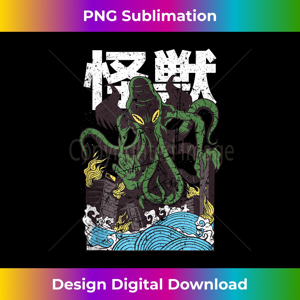 Anime Japanese Cthulhu Vintage Japanese Funny Cthulhu Tank T | Inspire ...