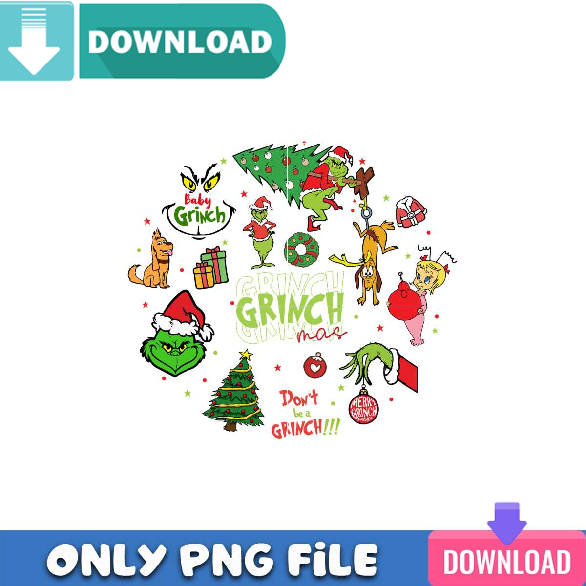 Do Not Grinch PNG Perfect Sublimation Design Download | Inspire Uplift
