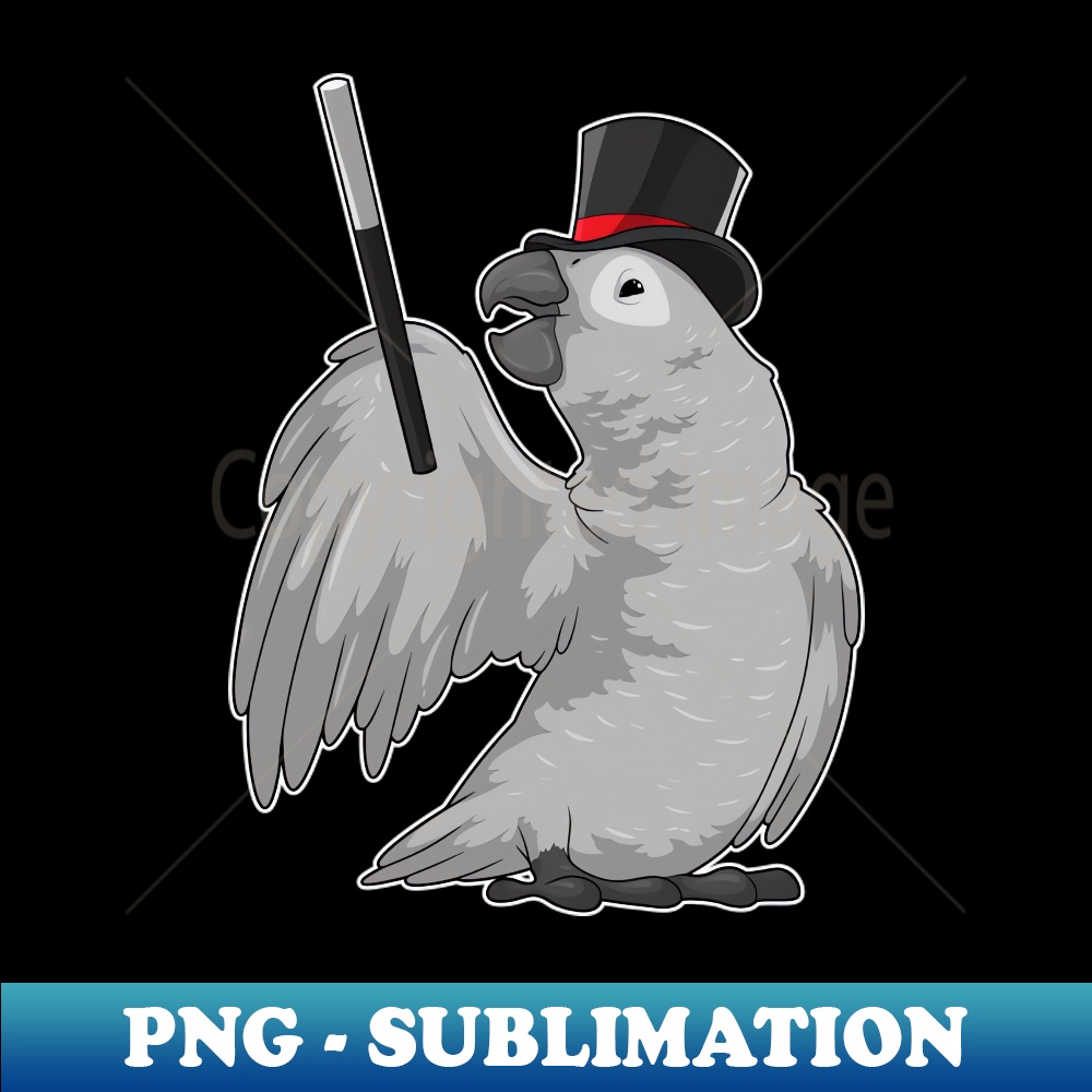 Parrot Wizard Magic wand - Retro PNG Sublimation Digital Dow | Inspire ...