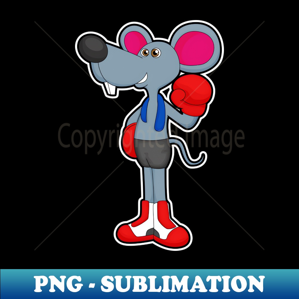Mouse at Boxing with Boxing gloves - Digital Sublimation Dow | Inspire ...