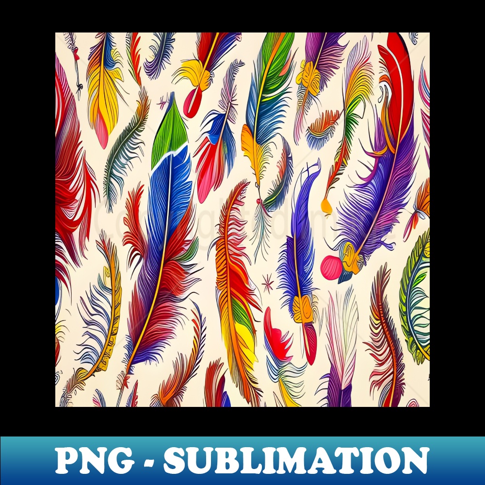 Bird feather art - Instant PNG Sublimation Download - Unlock | Inspire ...