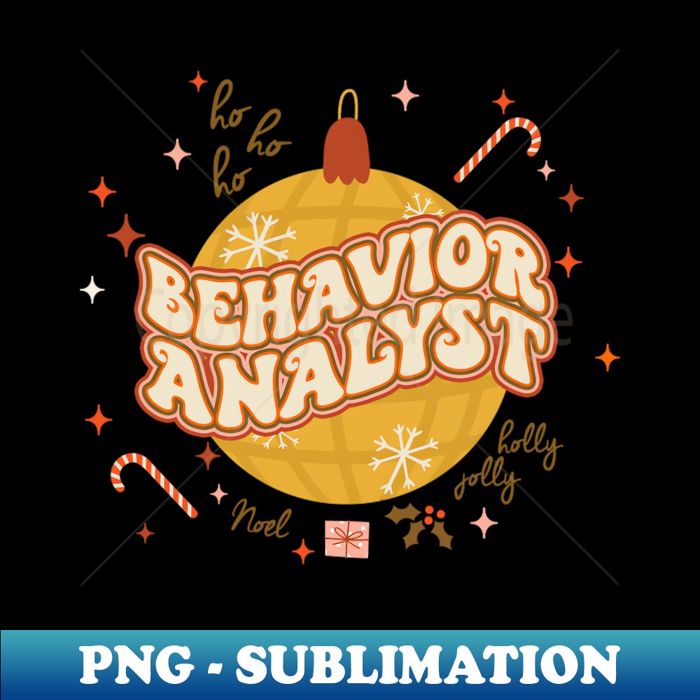 Retro Christmas Behavior Analyst For BCBA - PNG Transparent - Inspire ...